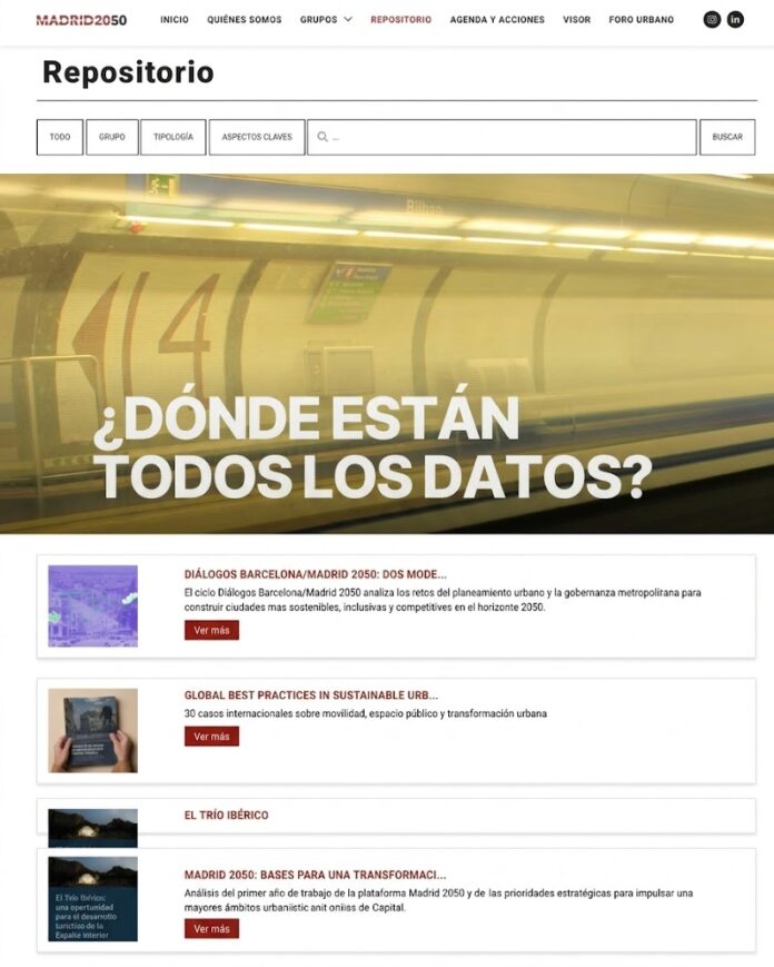 Madrid 2050 expande su biblioteca técnica: los datos como motor de la ...